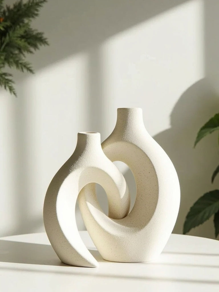 Zen Ceramic 2-in-1 Vase (2 Sizes) – Homepeck | Luxury Home Furniture Dubai