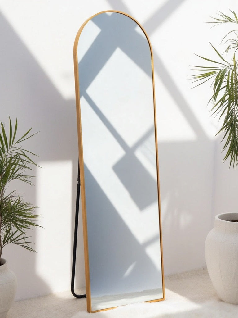 Aurora Full Length Gold Arch Mirror with Stand (4 Sizes) – Homepeck ...